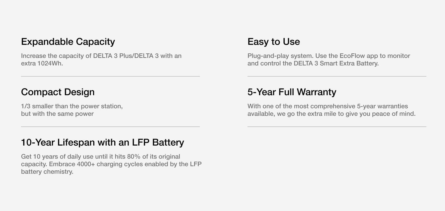 EcoFlow DELTA 3 Series Smart Extra Battery | EcoFlow US | DELTA 3 ...