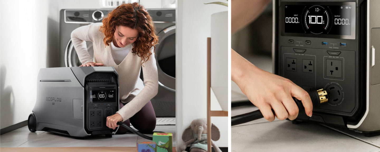 EcoFlow DELTA Pro 3 Whole-Home Power Kit | 2*DELTA Pro 3 + 50 amp Hub