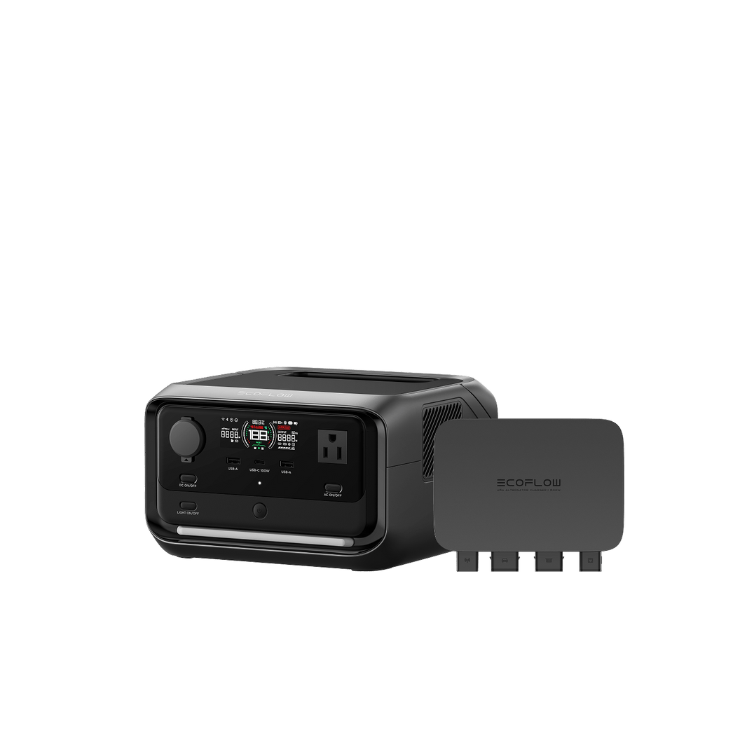 EcoFlow 500W Alternator Charger | RIVER 3 Plus + 500W Alternator Charger