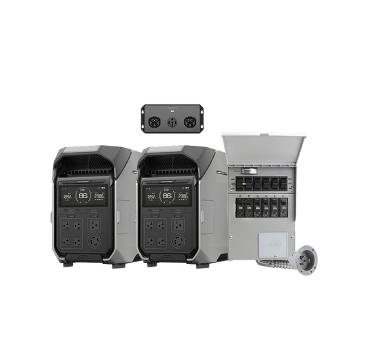 EcoFlow DELTA Pro 3 Whole-Home Power Kit | 2*DELTA Pro 3 + 50 amp Hub ...
