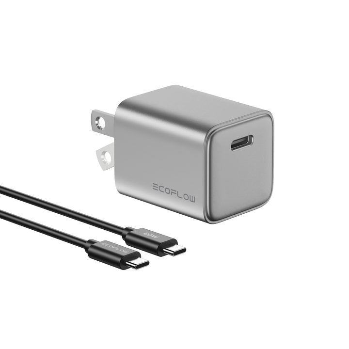 EcoFlow RAPID 30W GaN Charger with 60W Cable