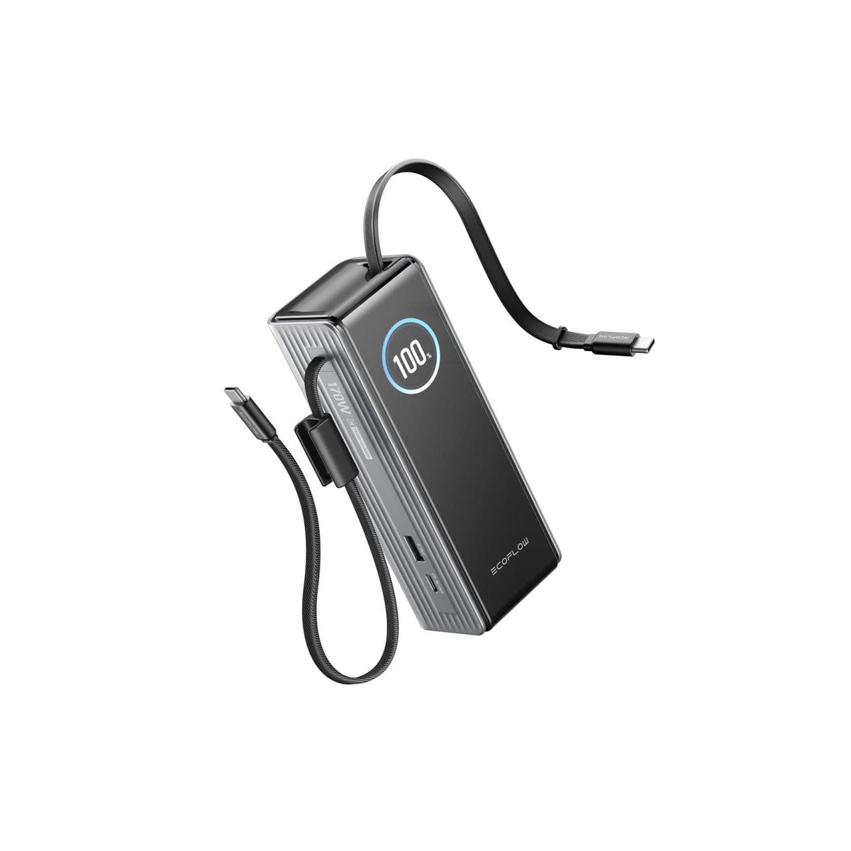 EcoFlow RAPID Power Bank (25,000mAh, 170W, 100W Built-In and Retractab ...