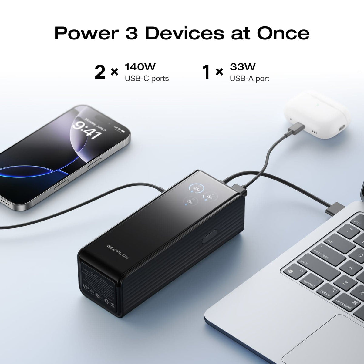 EcoFlow RAPID Power Bank (25,000mAh, 170W) | Black