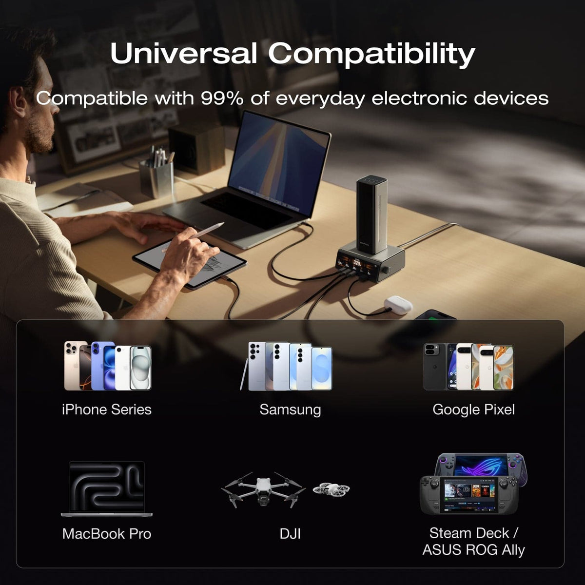 EcoFlow RAPID Pro Power Bank (27,650mAh, 300W, 140W Built-in Cable ...