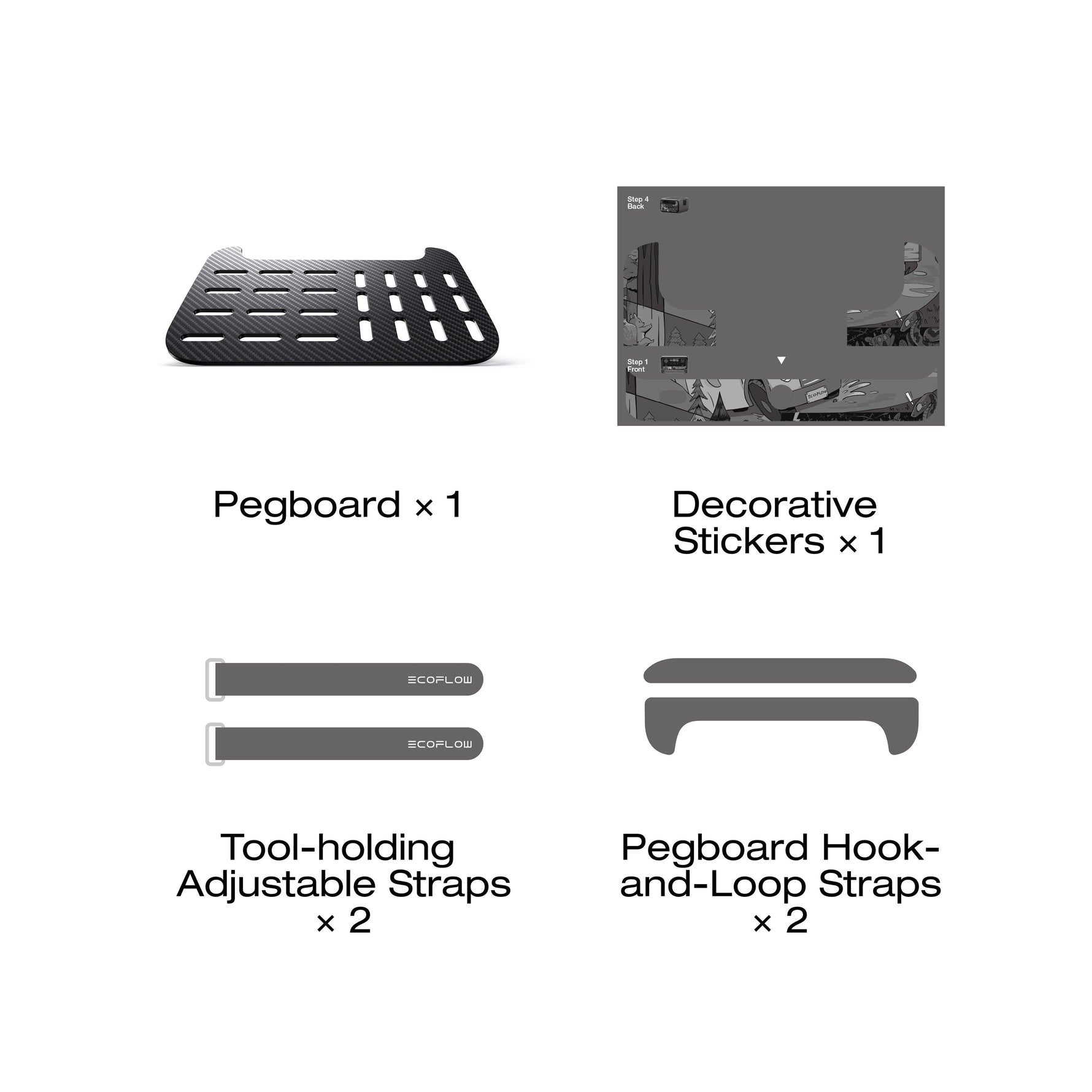 EcoFlow RIVER 3 Plus Tool Pegboard | Pegboard