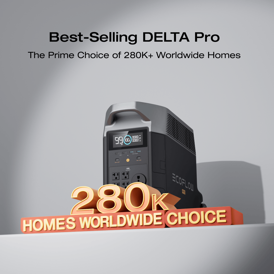 Buy EcoFlow DELTA Pro Portable Power Station | DELTA Pro + 125W x 4 ...