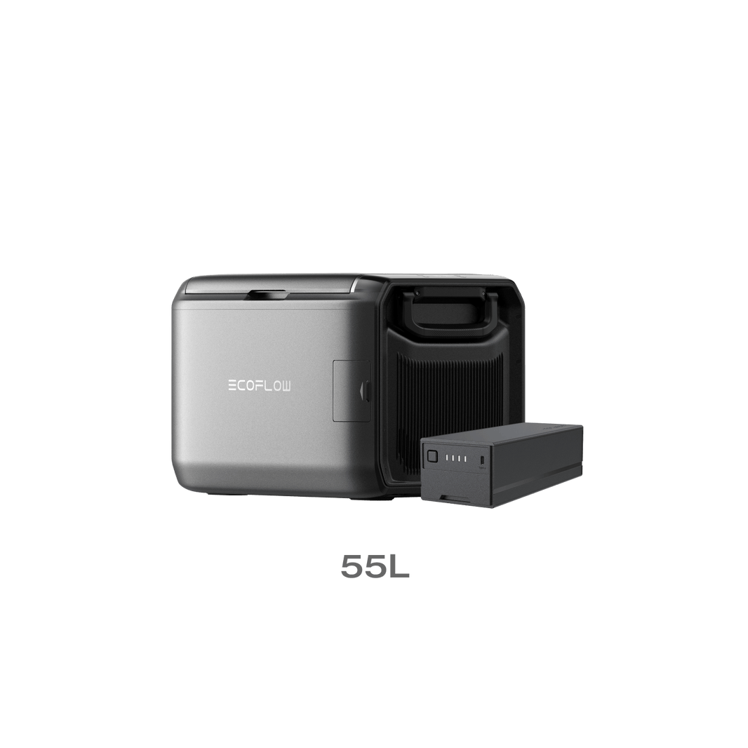EcoFlow GLACIER Classic Portable Fridge Freezer | 55L / GLACIER Plug-in ...