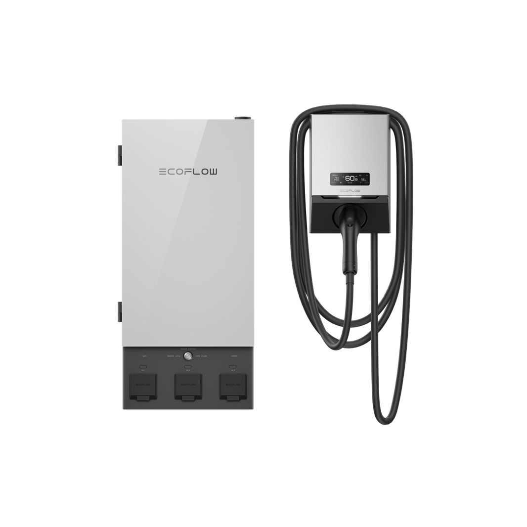 EcoFlow PowerPulse EV Charger (9.6kW) | Smart Home Panel 2 + EcoFlow Power Pulse EV Charger (9.6kW)